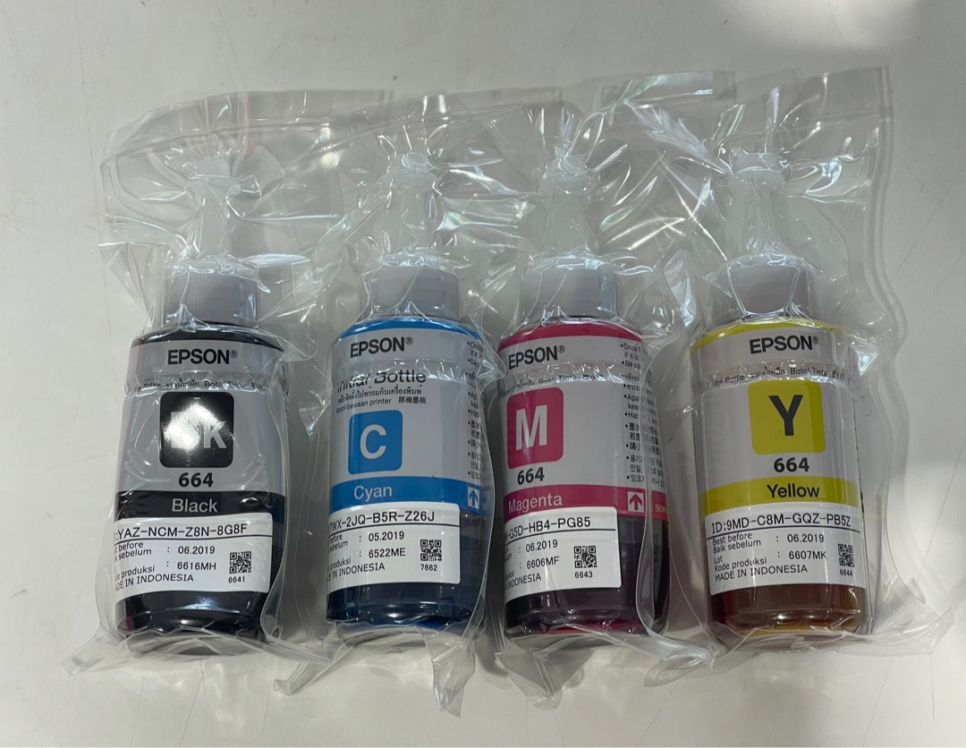 Epson Printer Ink T664 BKCMY, Computers & Tech, Printers, Scanners ...