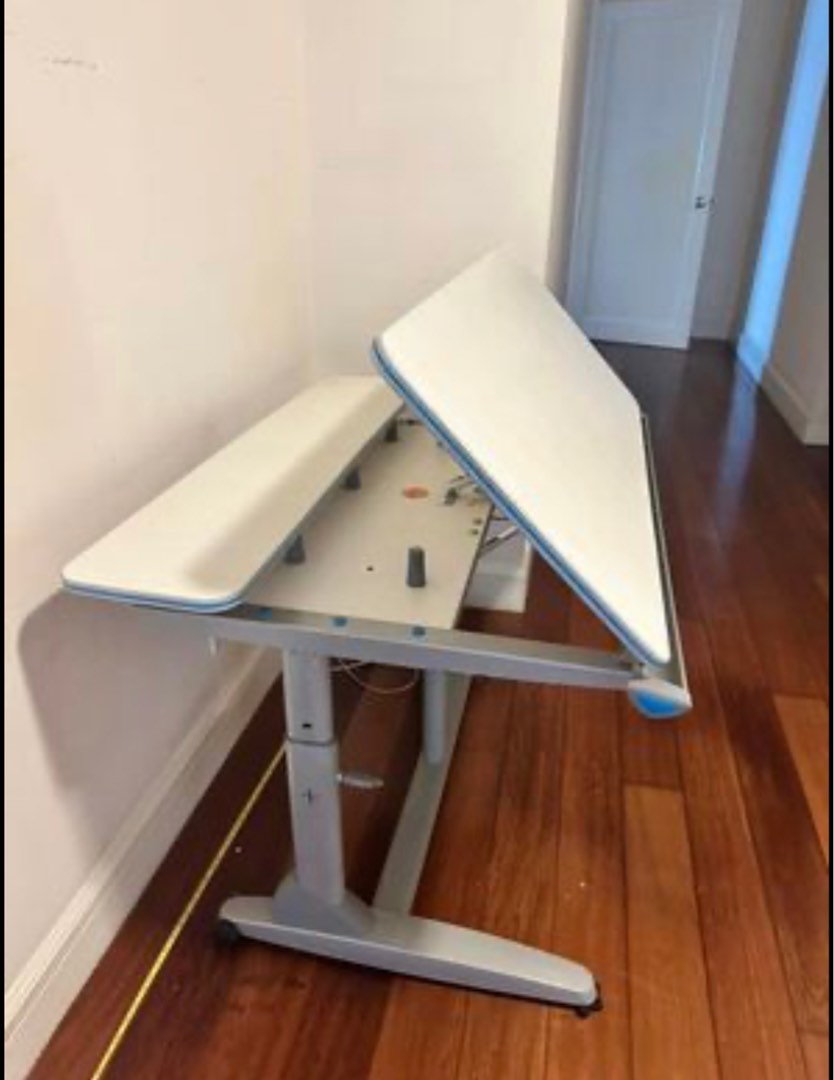 Ergonomic writing - study DESK, Furniture & Home Living, Furniture ...