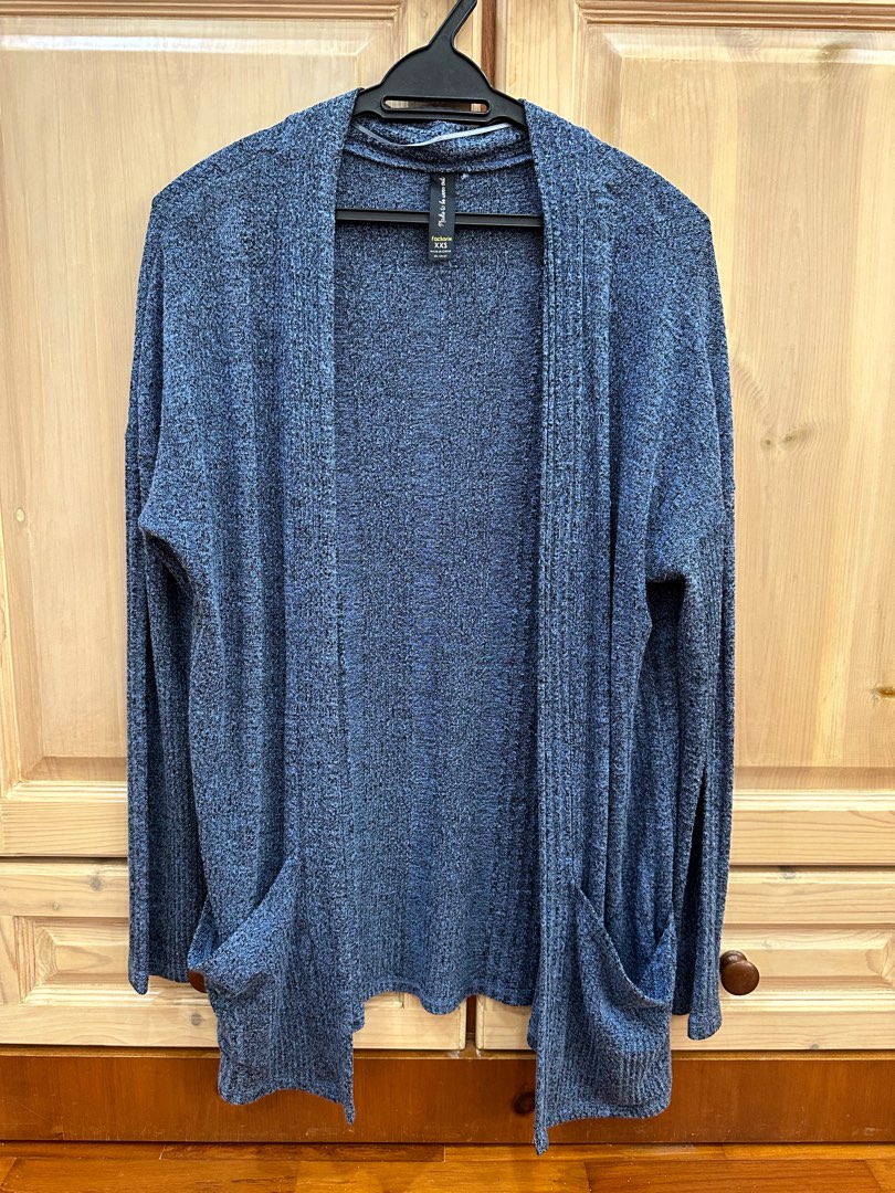 Factorie Blue Cardigan, Women's Fashion, Coats, Jackets and Outerwear ...