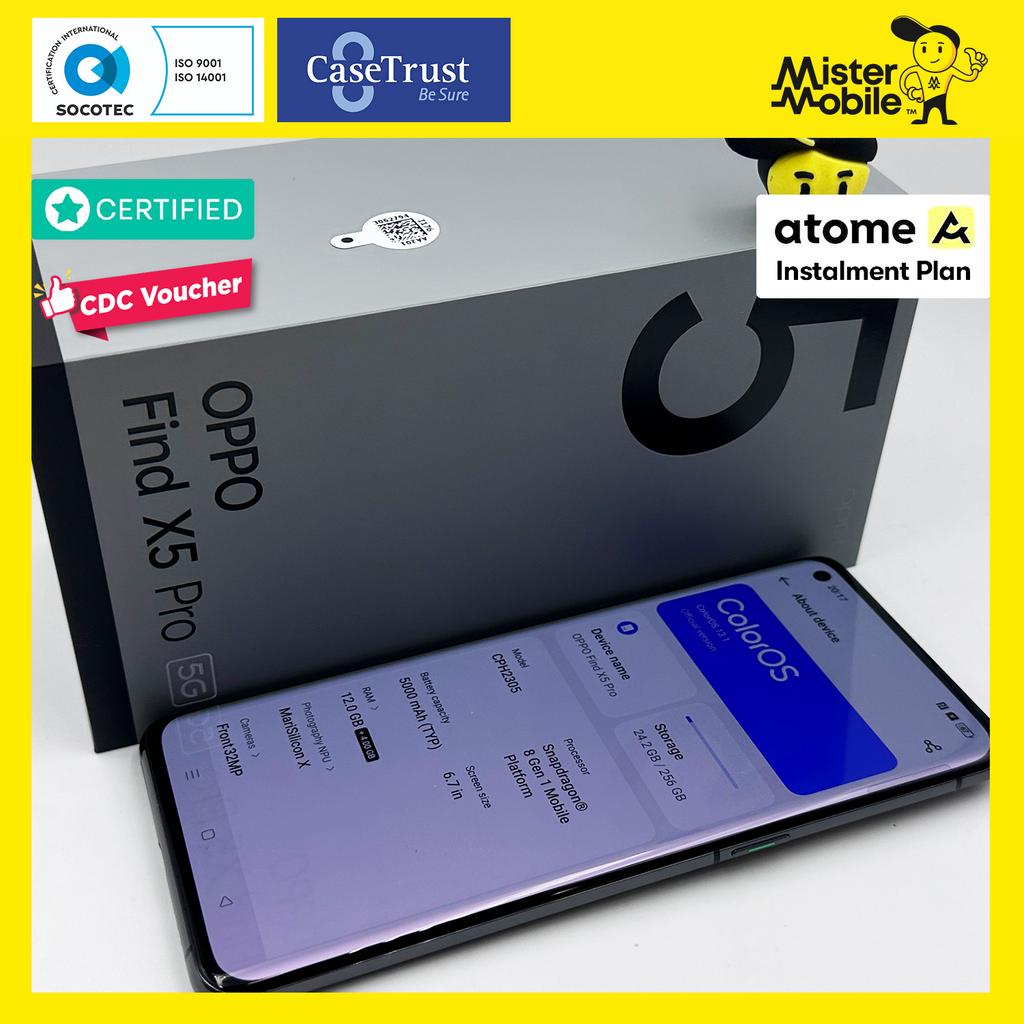 Find X5 Pro Glaze Black 256GB, Mobile Phones & Gadgets, Mobile Phones ...