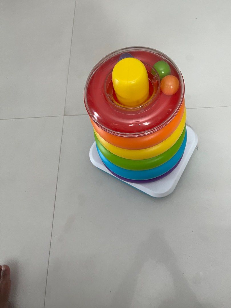 Fisher Price Giant Rock-A-Stack Super Sized Stacking Rings Problem ...