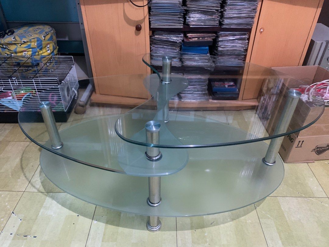 FOR SALE ABENSON GLASS, Furniture & Home Living, Furniture, Tables ...