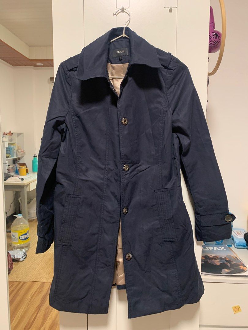 G2000 Woman navy blue trench coat, Women's Fashion, Coats, Jackets and ...