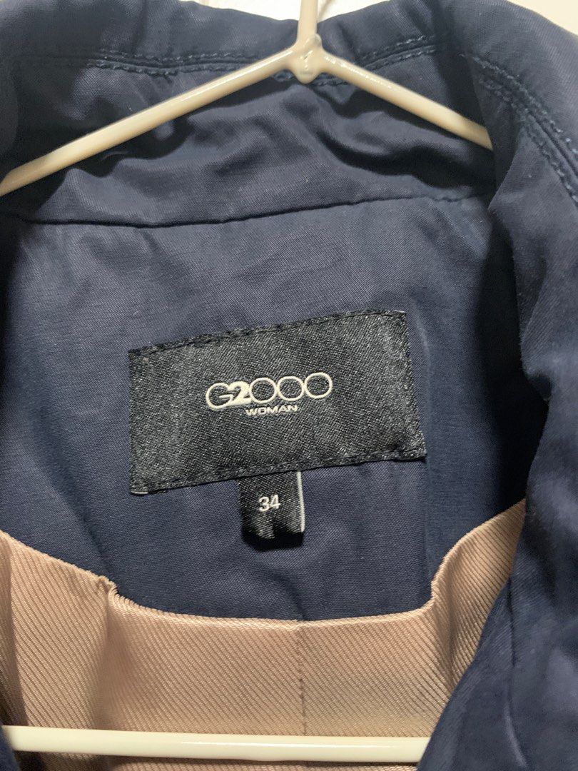 G2000 Woman navy blue trench coat, Women's Fashion, Coats, Jackets and ...