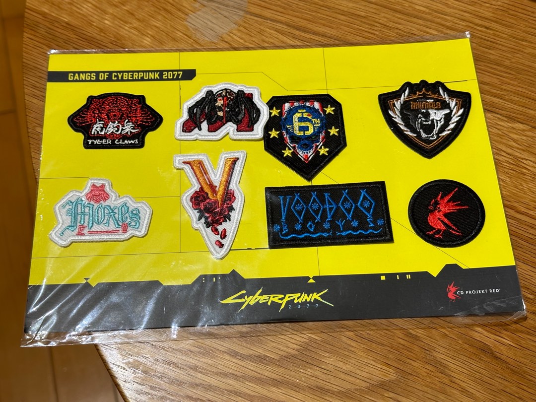 Gangs of Cyberpunk 2077 stitched emblems limited, 電子遊戲, 電子遊戲 ...