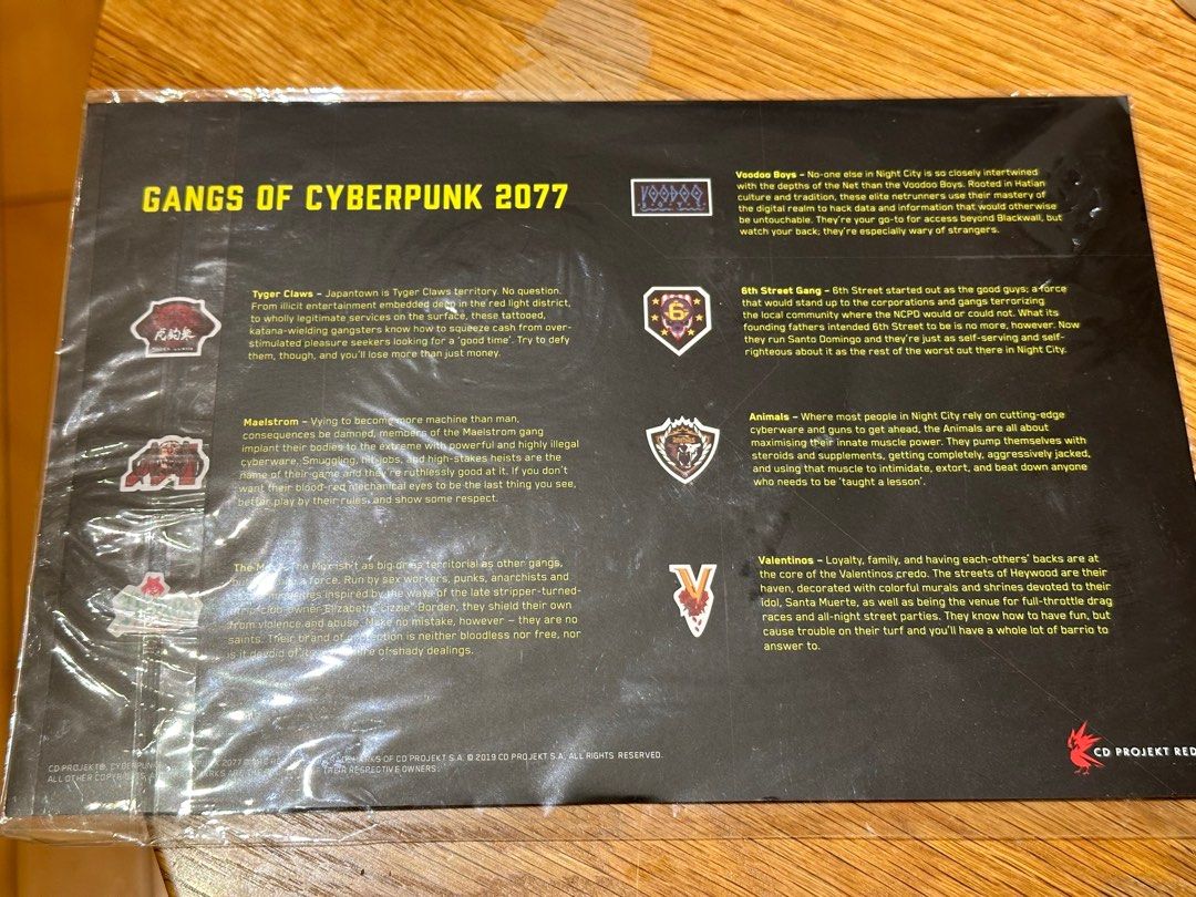 Gangs of Cyberpunk 2077 stitched emblems limited, 電子遊戲, 電子遊戲 ...