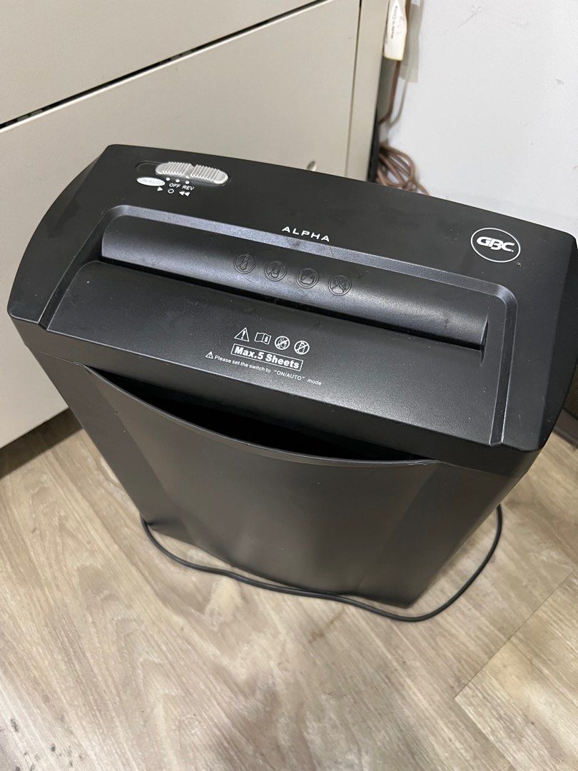 GBC Cross Cut Paper Shredder Alpha Confetti, Computers & Tech, Printers ...