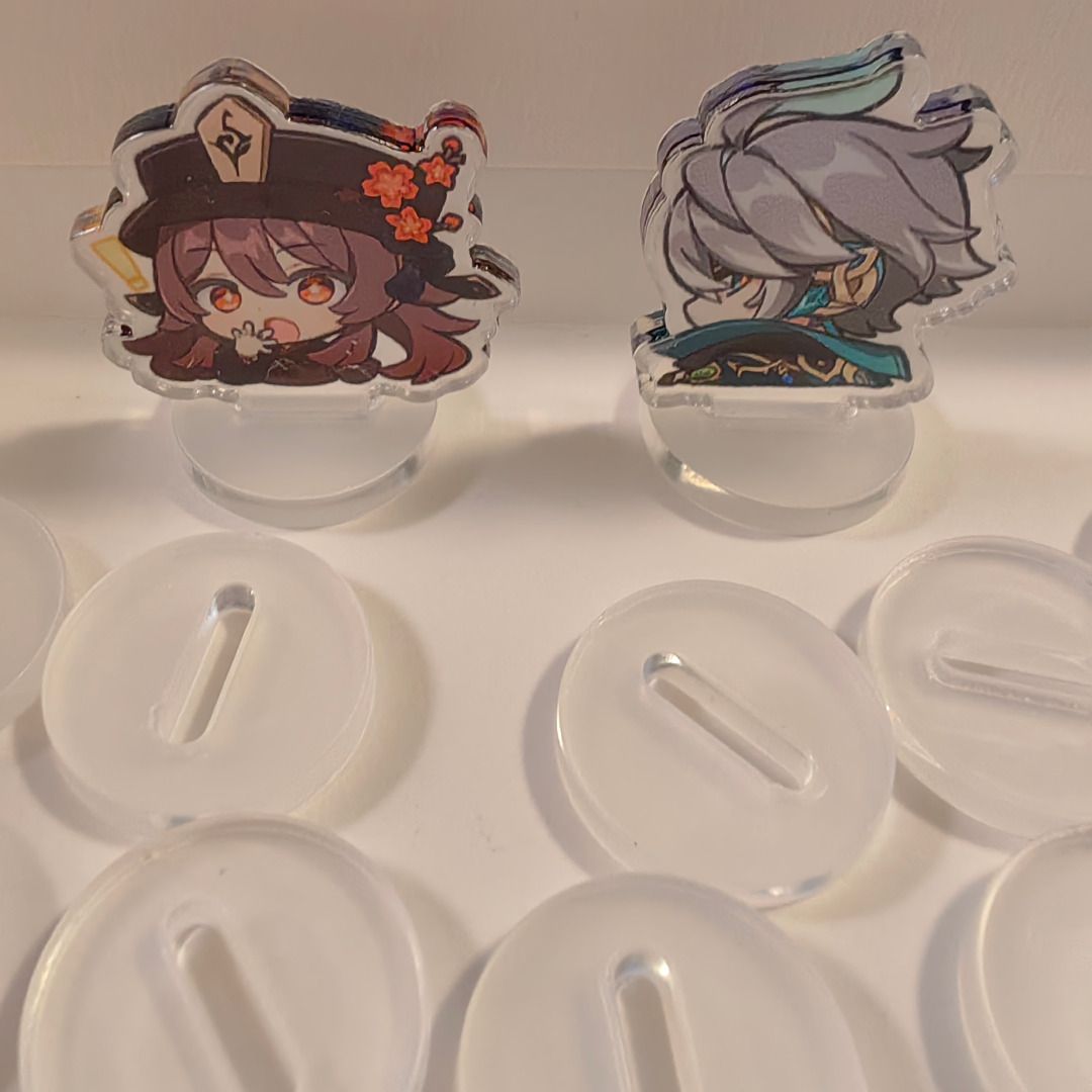 Genshin Impact Chibi Acrylic Stands, Hobbies & Toys, Memorabilia ...