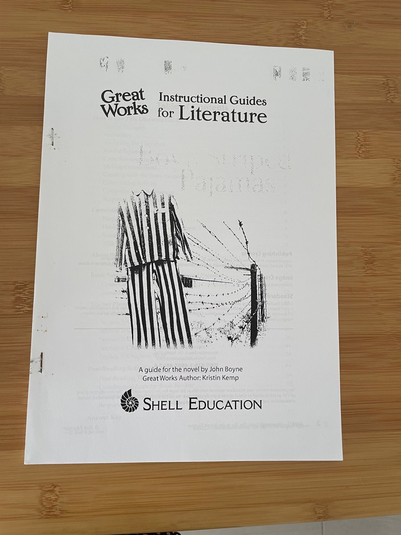 Great Works - Instructional Guides for Literature - the boy in the ...