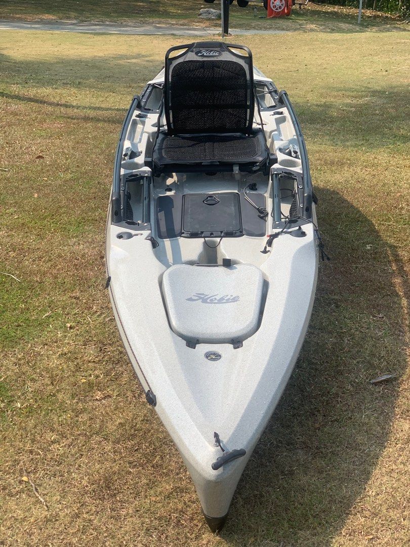 Grey Hobie Outback with turbo 180 drive, Sports Equipment, Fishing on ...