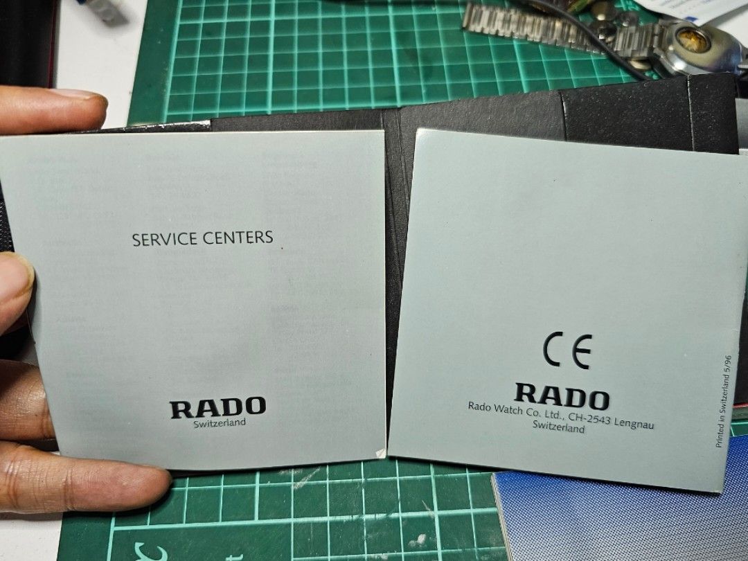 ORIGINAL GUARANTEE CARD RADO SEIKO ROSCANI POLO CROCODILE, Men's ...