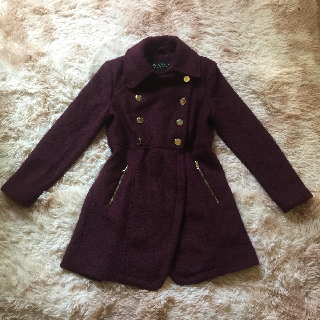 GUESS COAT, Women's Fashion, Coats, Jackets and Outerwear on Carousell