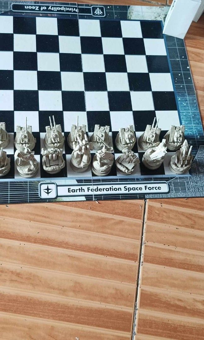 GUNDAM CHESS SET, Hobbies & Toys, Toys & Games on Carousell