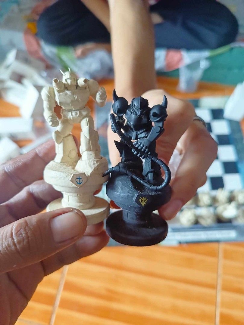 GUNDAM CHESS SET, Hobbies & Toys, Toys & Games on Carousell
