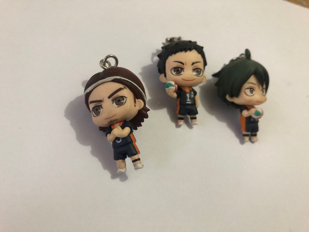 Haikyuu Keychain Figure Asahi Daichi Yamaguchi, Hobbies & Toys, Toys ...