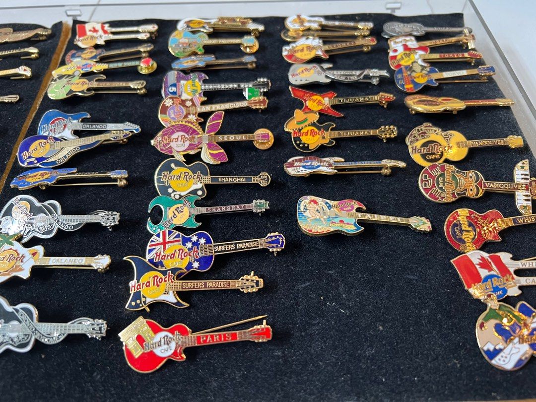 Hard Rock Cafe guitar pins, Hobbies & Toys, Memorabilia & Collectibles ...