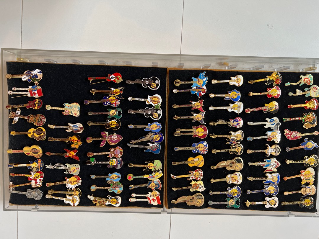 Hard Rock Cafe guitar pins, Hobbies & Toys, Memorabilia & Collectibles ...