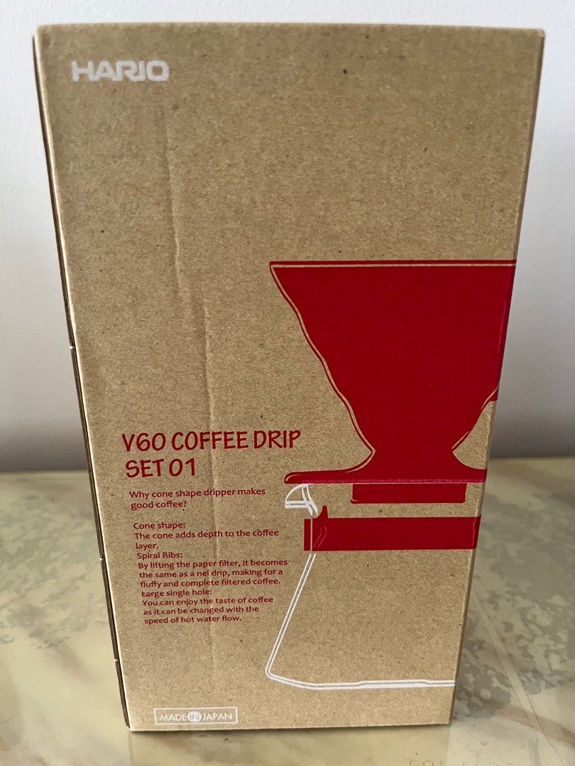 Hario coffee drip set, Food & Drinks, Beverages on Carousell