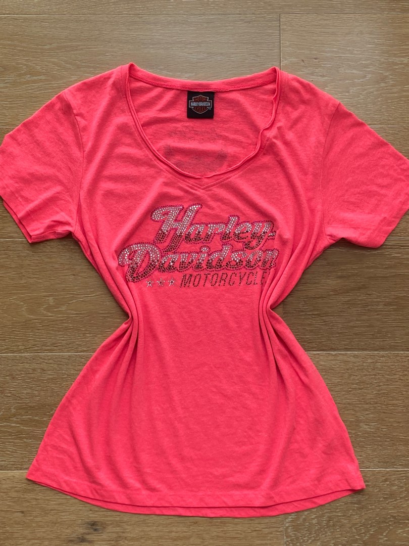 Harley Davidson bejeweled top, Women's Fashion, Tops, Other Tops on ...