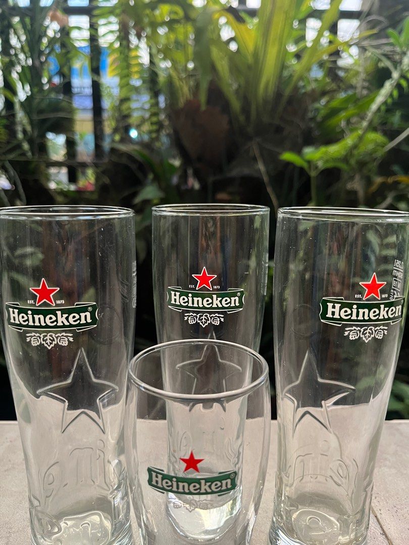 Heineken Beer Glass, Furniture & Home Living, Kitchenware & Tableware ...