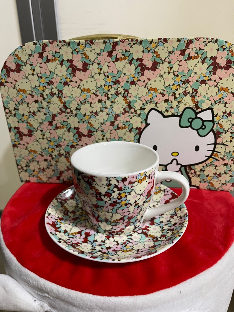 Hello kitty liberty cup and saucer with box, Food & Drinks, Other Food ...
