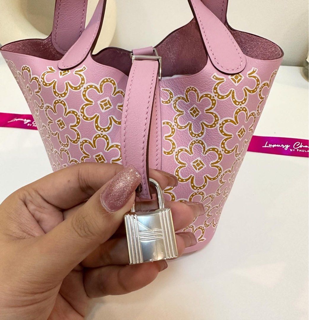 Hermes Picotin Lock Micro Lucky Daisy Swift Leather PHW (limited ...