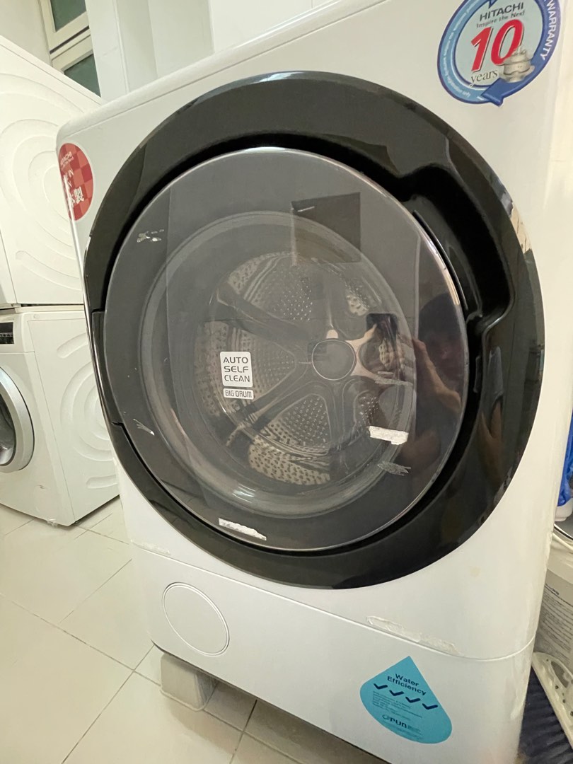 Hitachi washer cum dryer made in Japan, TV & Home Appliances, Washing ...