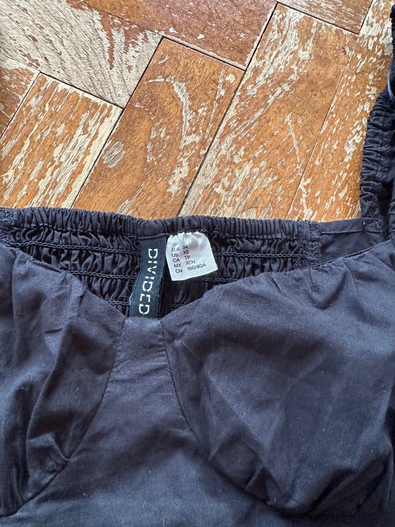 hnm scrunched top, Women's Fashion, Tops, Blouses on Carousell