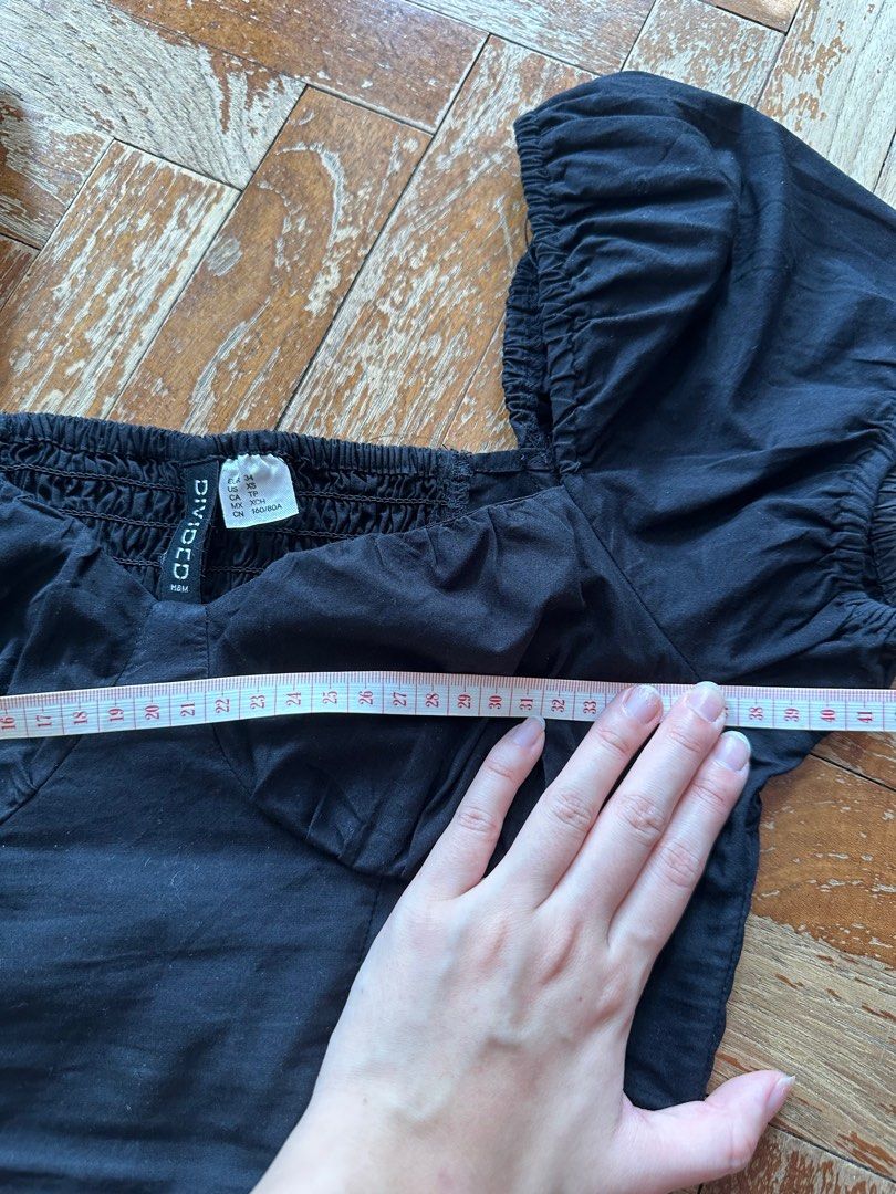 hnm scrunched top, Women's Fashion, Tops, Blouses on Carousell