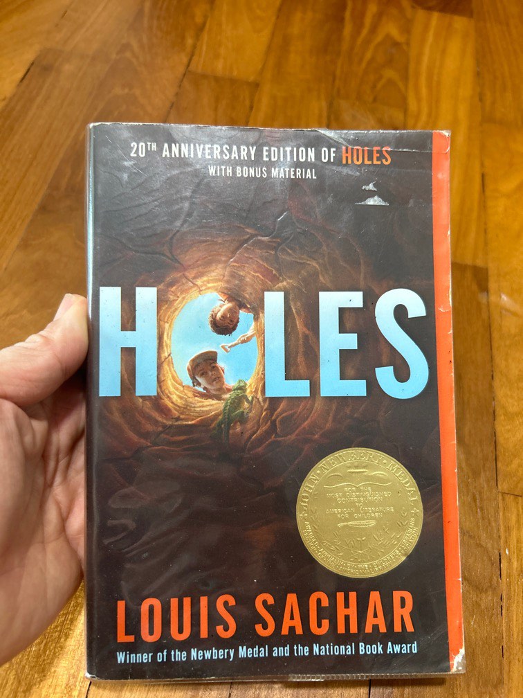 Holes Louis Sachar Yearling Newbery story book novel literature ...