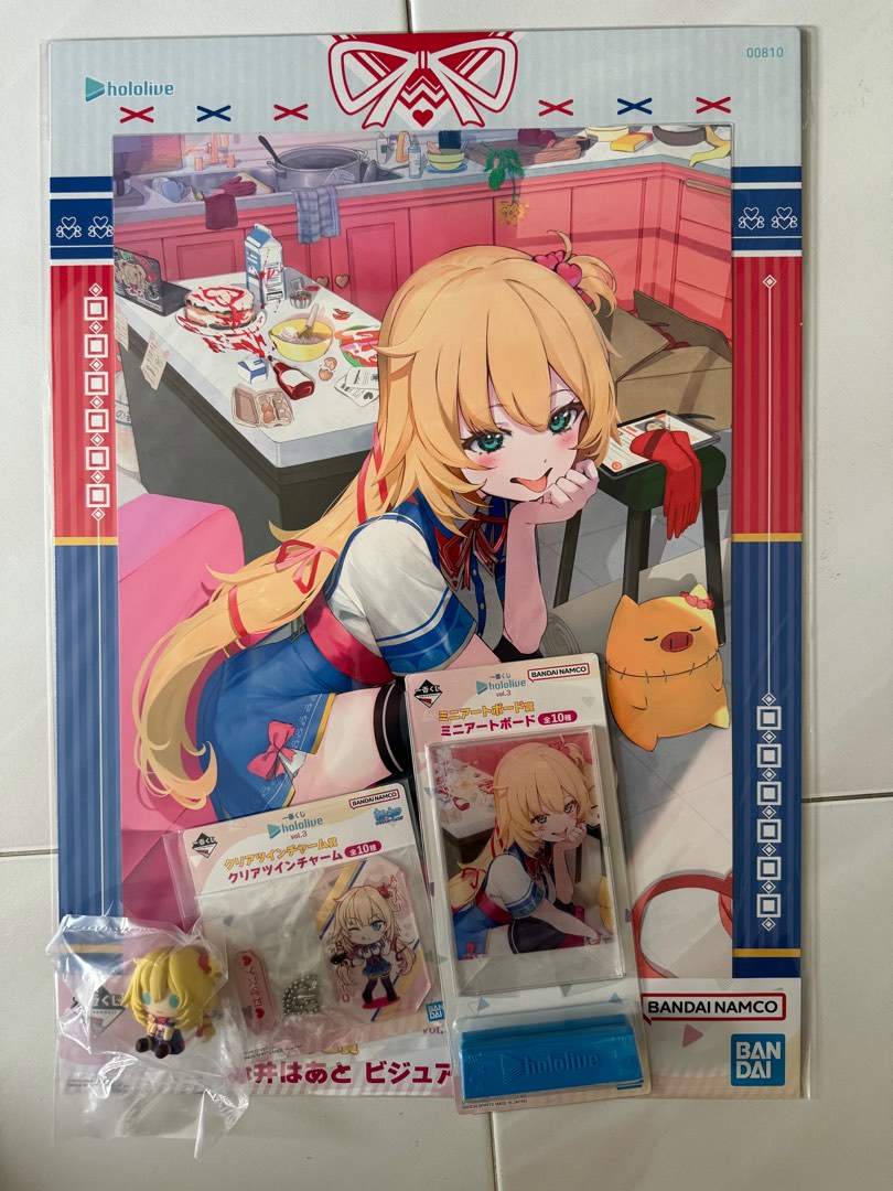 Hololive Kuji Volume 3 Akai Haato Hachama Set brand new, Hobbies & Toys ...