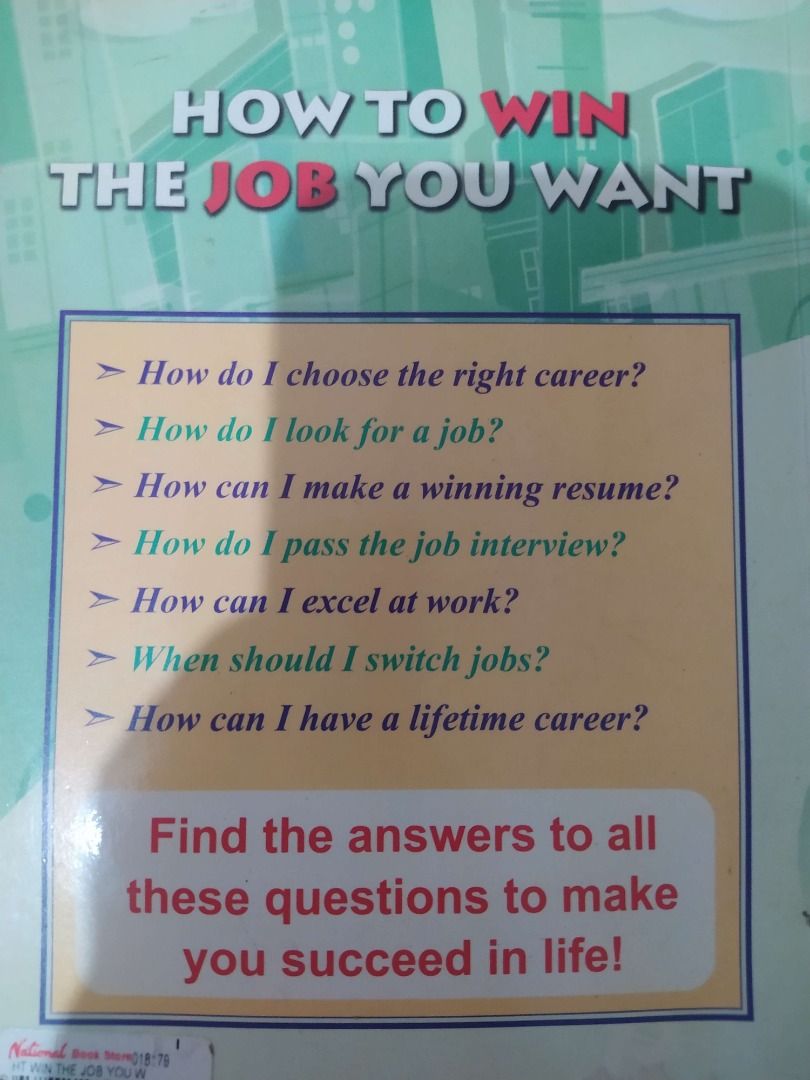 How to Win the Job You Want by David King, Hobbies & Toys, Books ...
