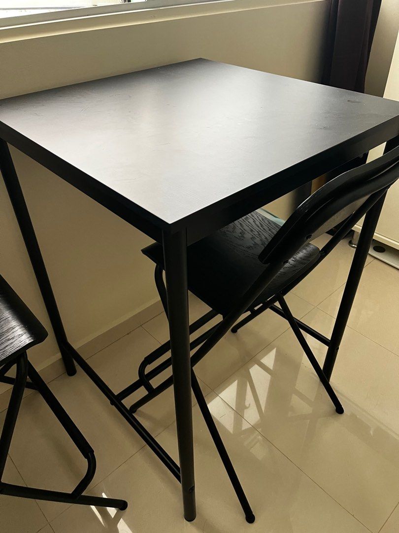 Ikea sandsberg bar table and stool, Furniture & Home Living, Furniture ...