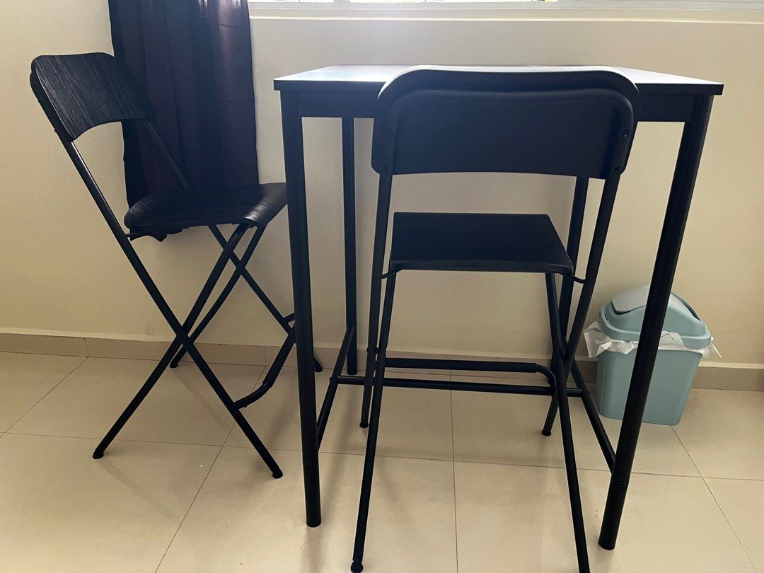 Ikea sandsberg bar table and stool, Furniture & Home Living, Furniture ...