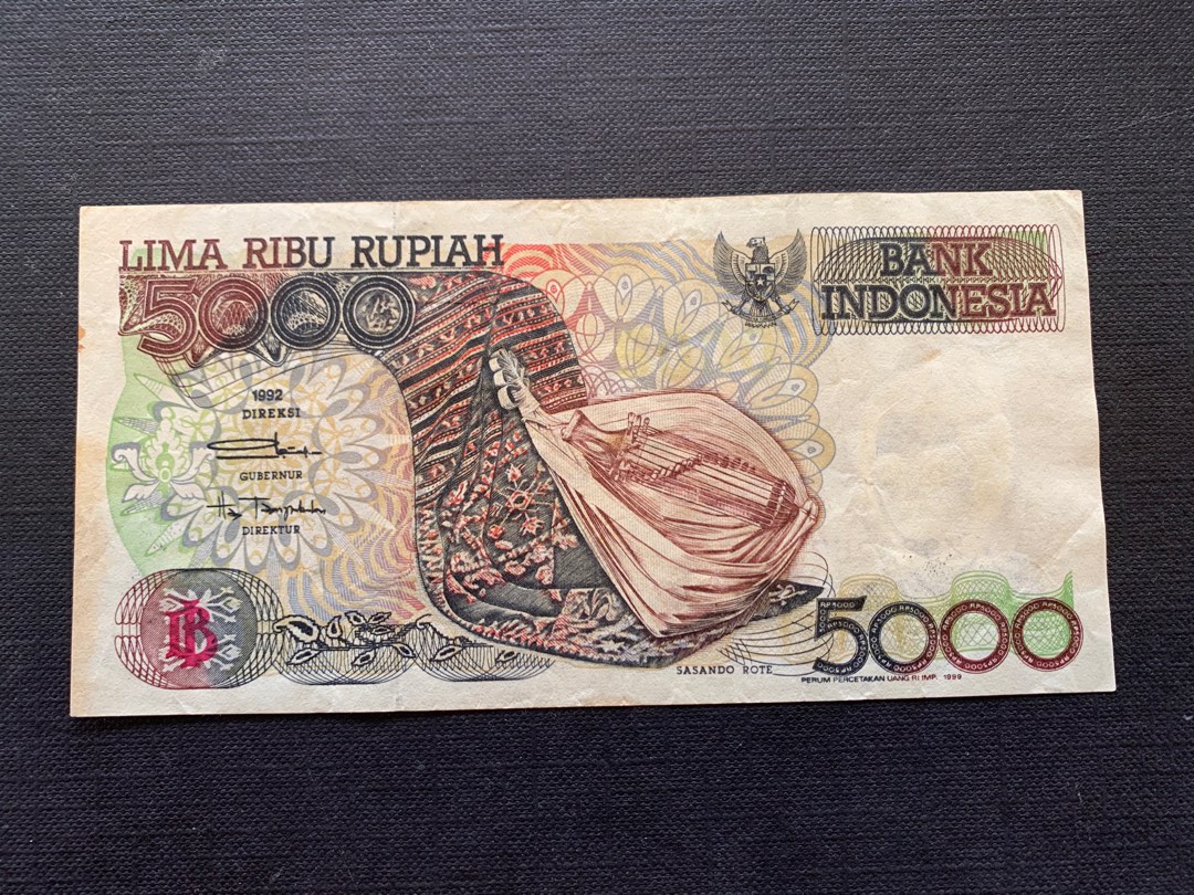 Indonesia 5000 Rupiah 1992 Banknote, Hobbies & Toys, Collectibles ...