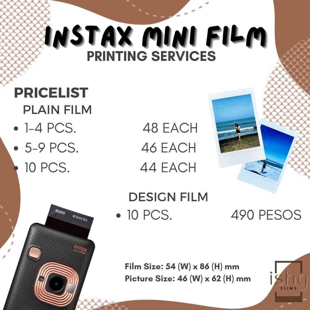 Instax Printing Services, Photography, Cameras on Carousell