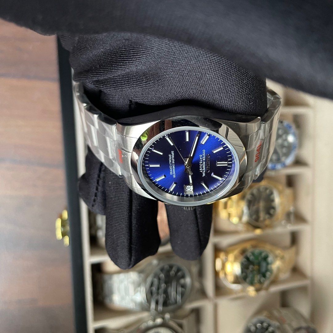 [Instock] Seiko Mod Oyster Perpetual Datejust 36mm Navy Blue Dial, Men ...