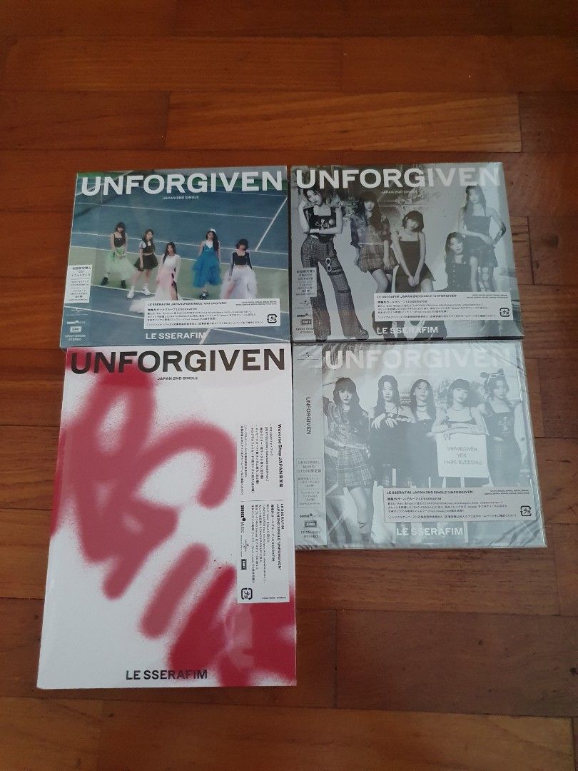 [INSTOCKS] wts sealed lesserafim albums unforgiven japan weverse ...