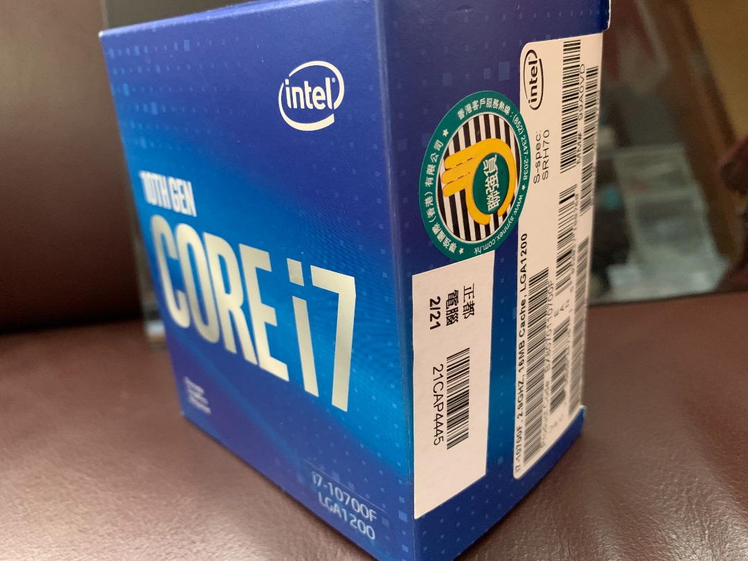 Intel Core i7 - 10700F CPU, 電腦＆科技, 桌上電腦 - Carousell