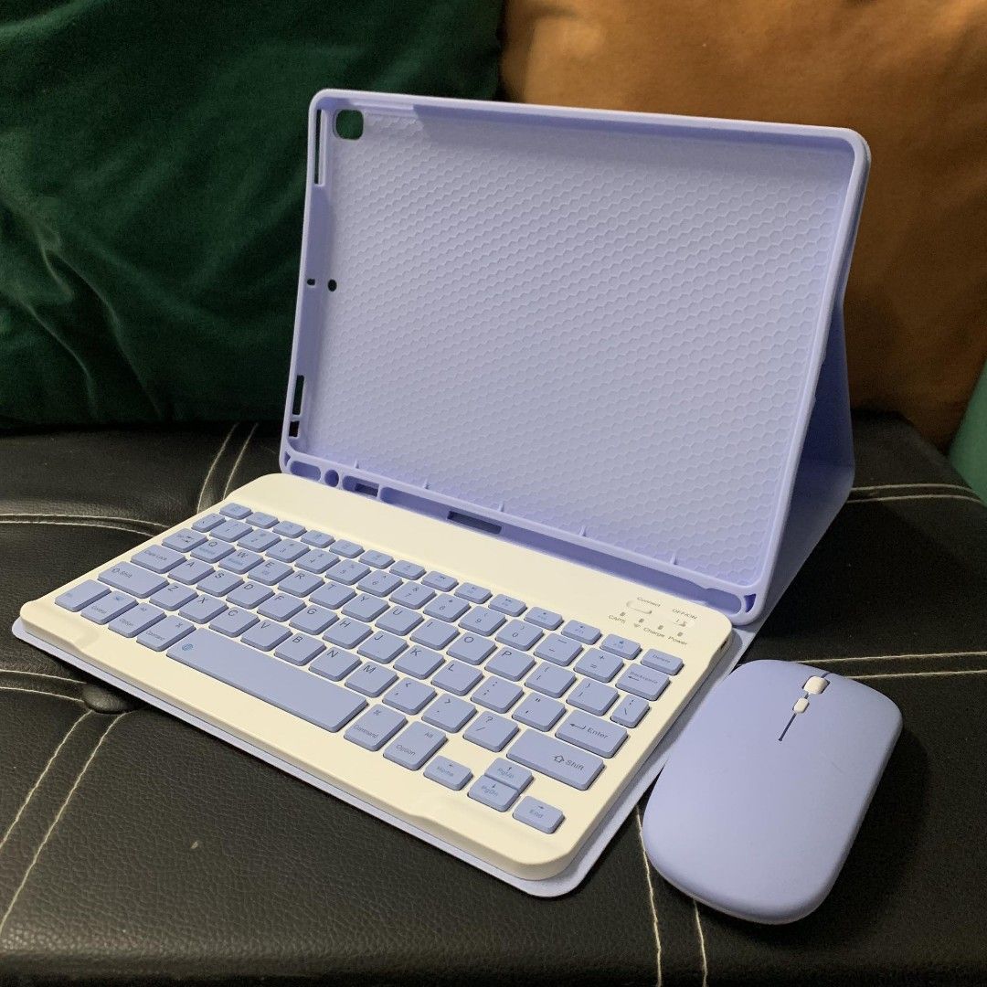iPad 7/8/9 Gen Keyboard Case with Bluetooth Keyboard and Mouse, Mobile ...