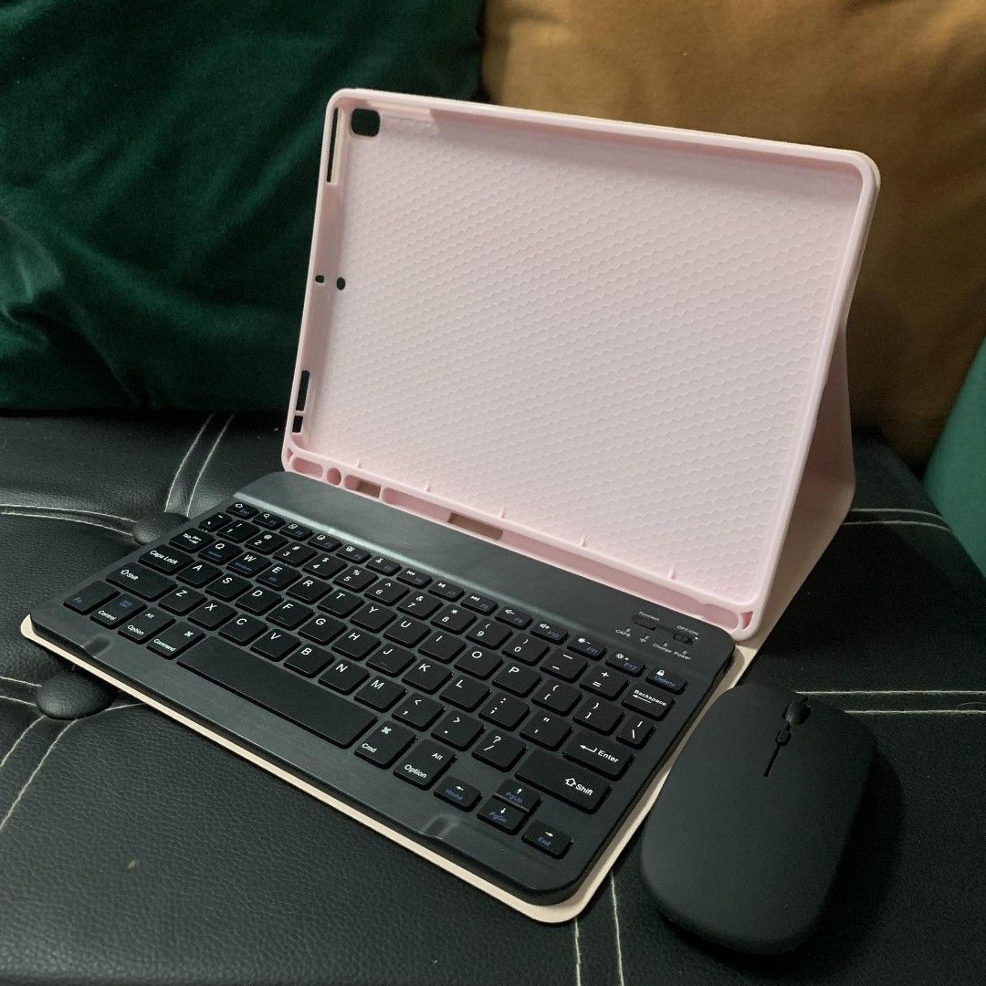 iPad 7/8/9 Gen Keyboard Case with Bluetooth Keyboard and Mouse, Mobile ...