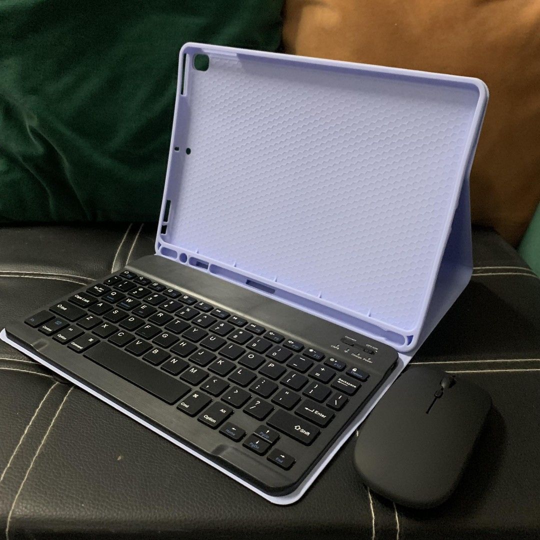 iPad 7/8/9 Gen Keyboard Case with Bluetooth Keyboard and Mouse, Mobile ...