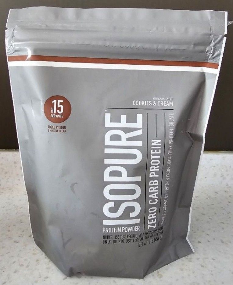 Isopure Whey Protein Isolate Powder - Cookies & Cream, Health ...