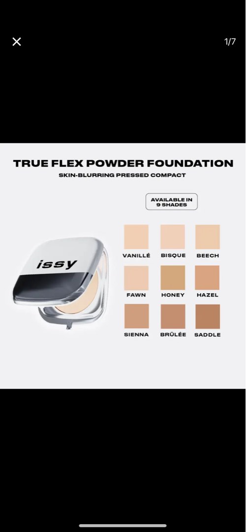 ISSY Powder Foundation in HONEY, Beauty & Personal Care, Face, Makeup ...