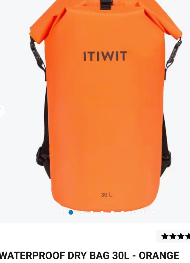 itiwit Waterproof Dry Bag 30L (Orange), Men's Fashion, Bags, Backpacks ...