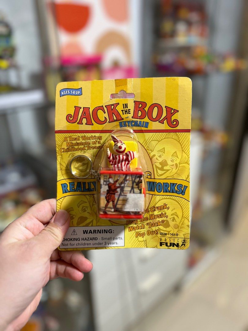 Jack In The Box keychain, Hobbies & Toys, Toys & Games on Carousell