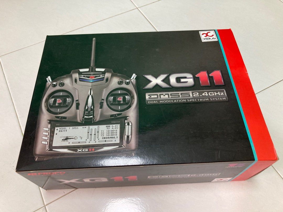 JR Propo XG11 DMSS 2.4 GHz Remote Control and Receiver, Hobbies & Toys ...