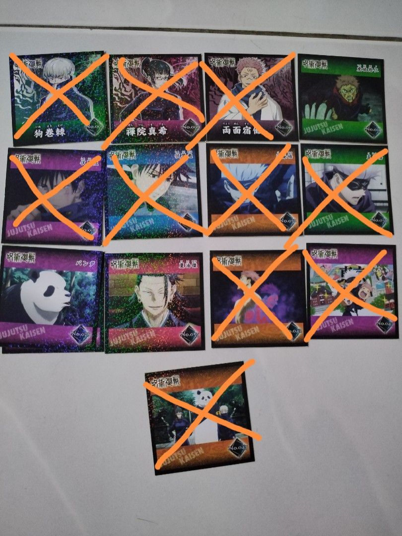 Jujutsu Kaisen JJK Official Glitter Ensky Sticker seal Collection 呪術廻戦 ...