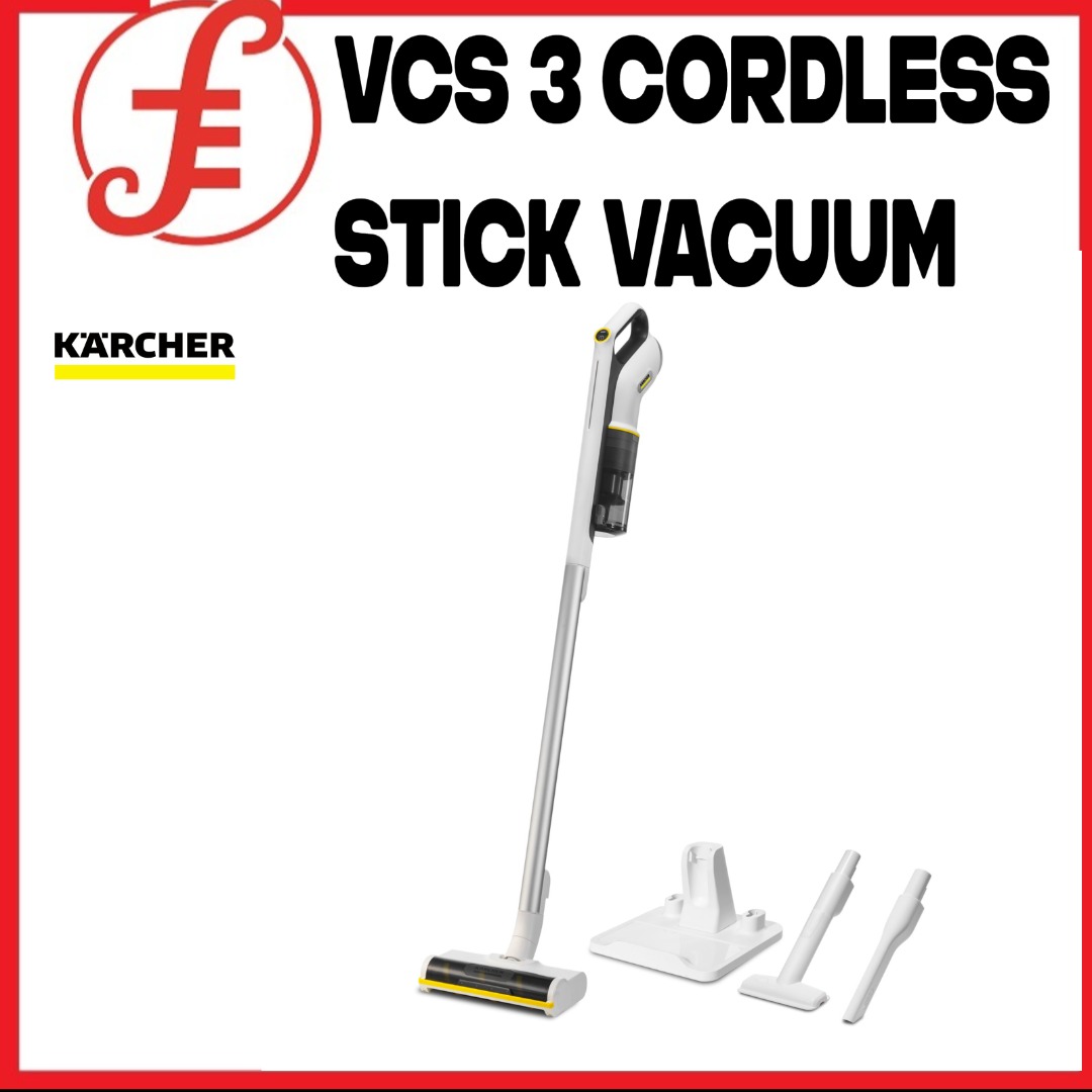Karcher VCS 3 Cordless Stick Vacuum, TV & Home Appliances, Vacuum ...