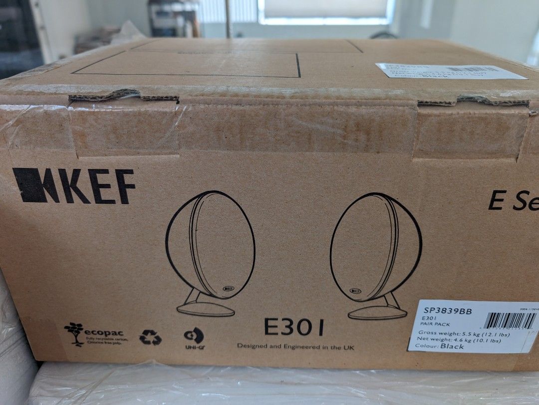 KEF E301 Satellite Speaker (pair) Black, Audio, Soundbars, Speakers & Amplifiers on Carousell